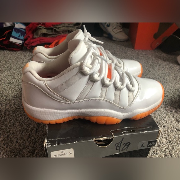 Jordan | Shoes | Jordan Xi 1 Citrus Concord Patent Leather Orange Mango ...
